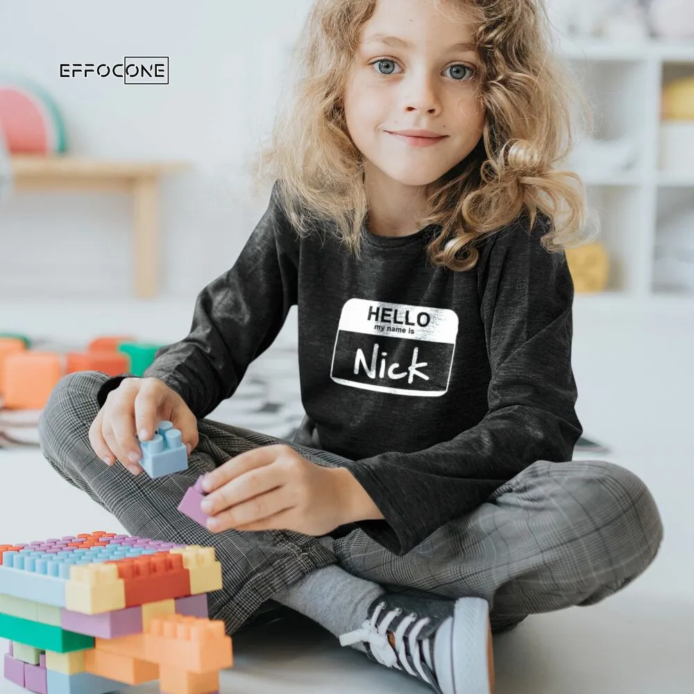Hello, My Name is Nick - Funny Name Tag Personalized - RevoMerch